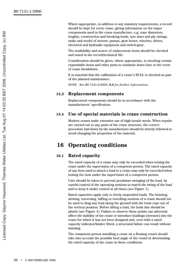 BS 7121-1 Cranes General 06.pdf | Medical Health