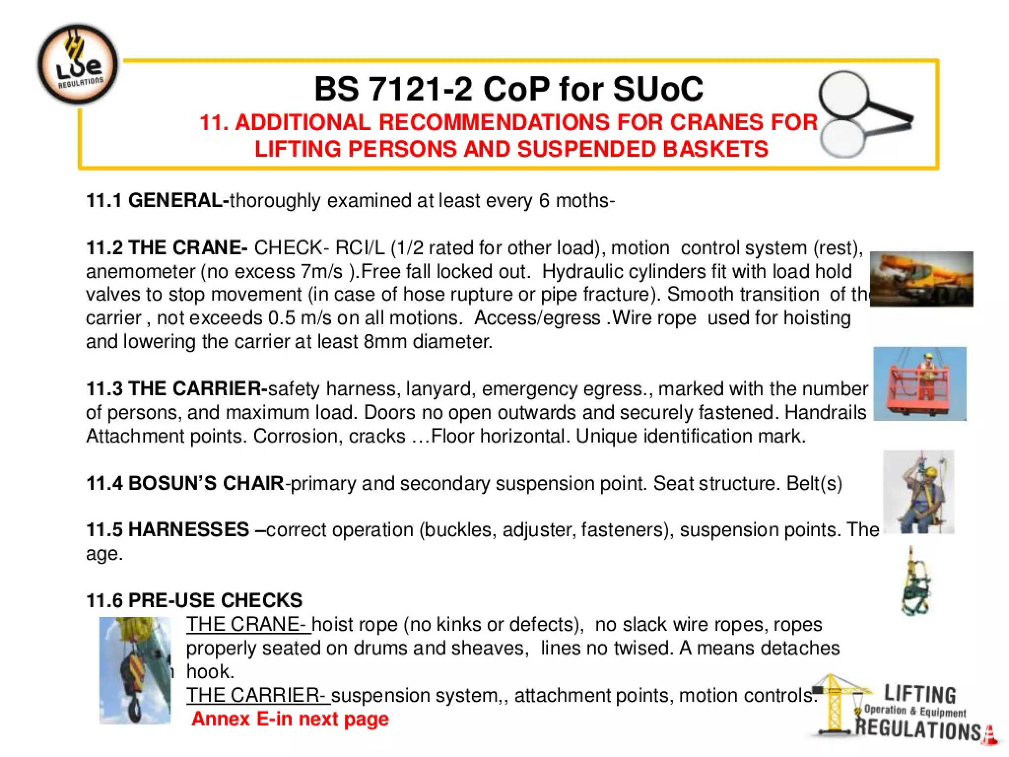 Bs 7121 2 inspection, testing and examination cranes | PDF