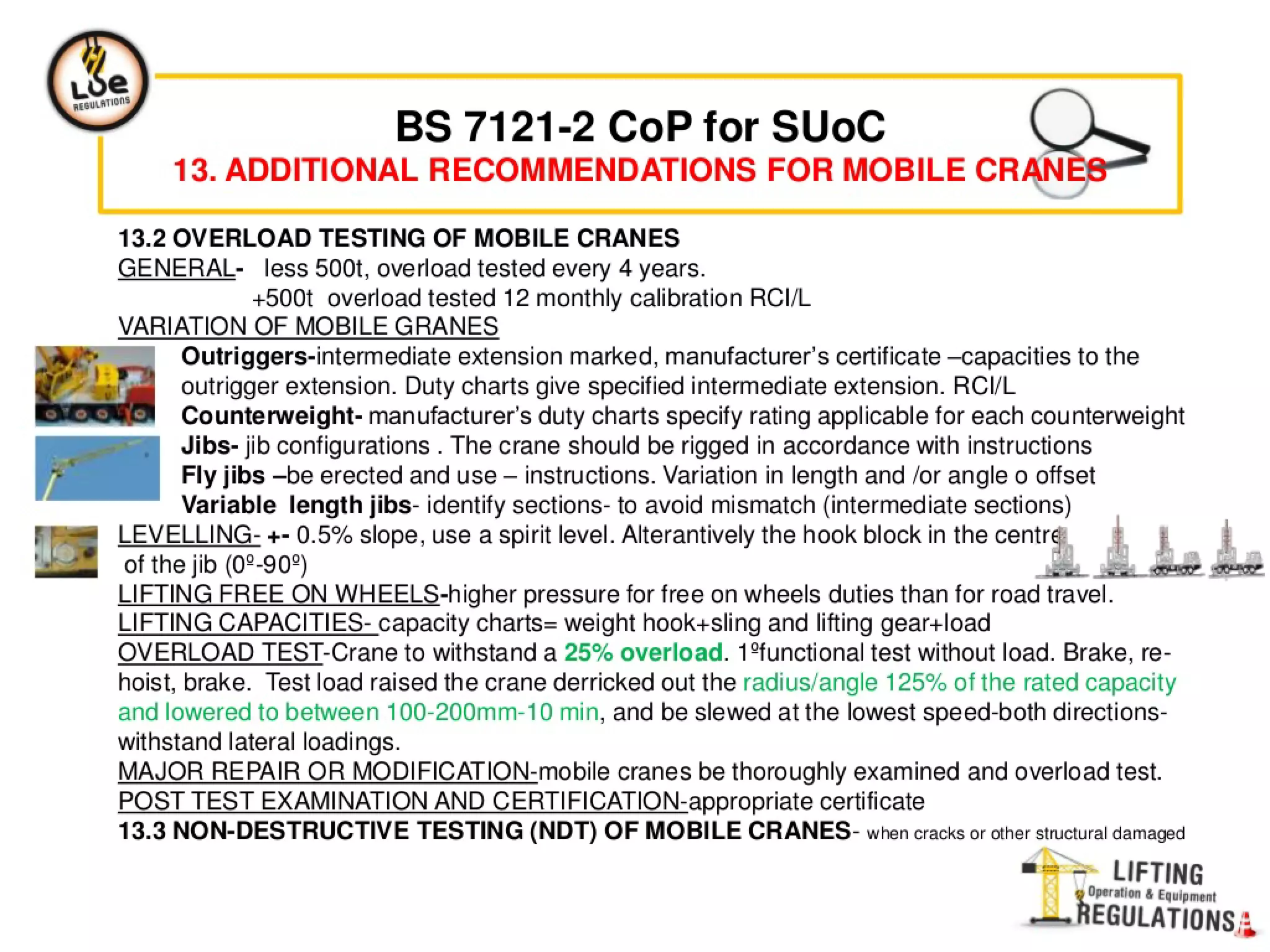 Bs 7121 2 inspection, testing and examination cranes | PDF