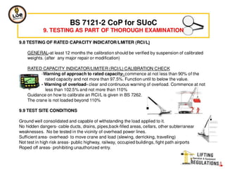 Bs 7121 2 inspection, testing and examination cranes | PDF