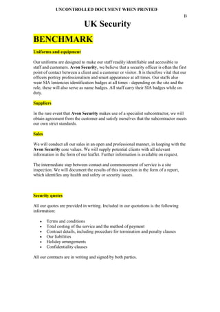 Bs 7499 benchmark | PDF