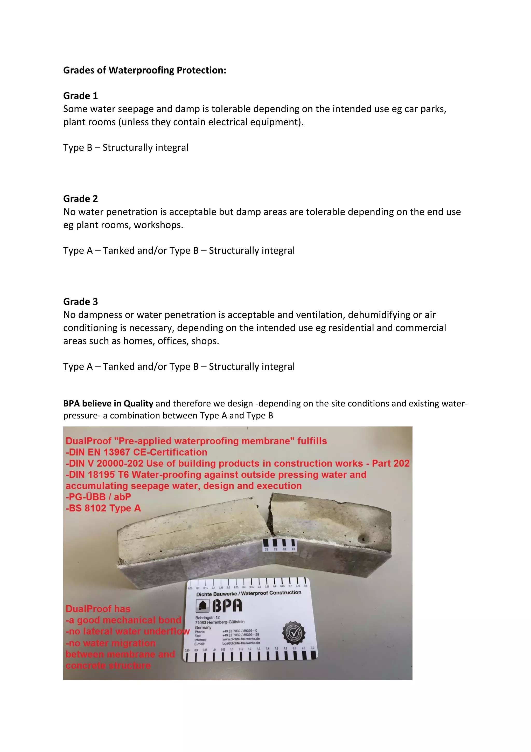 Bs 8102 waterproof systems | PDF