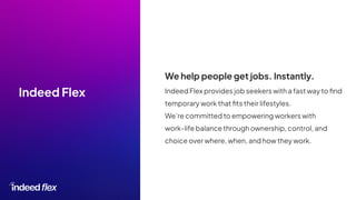 Indeed Flex: The Story of a Revolutionary Recruitment Platform | PPT