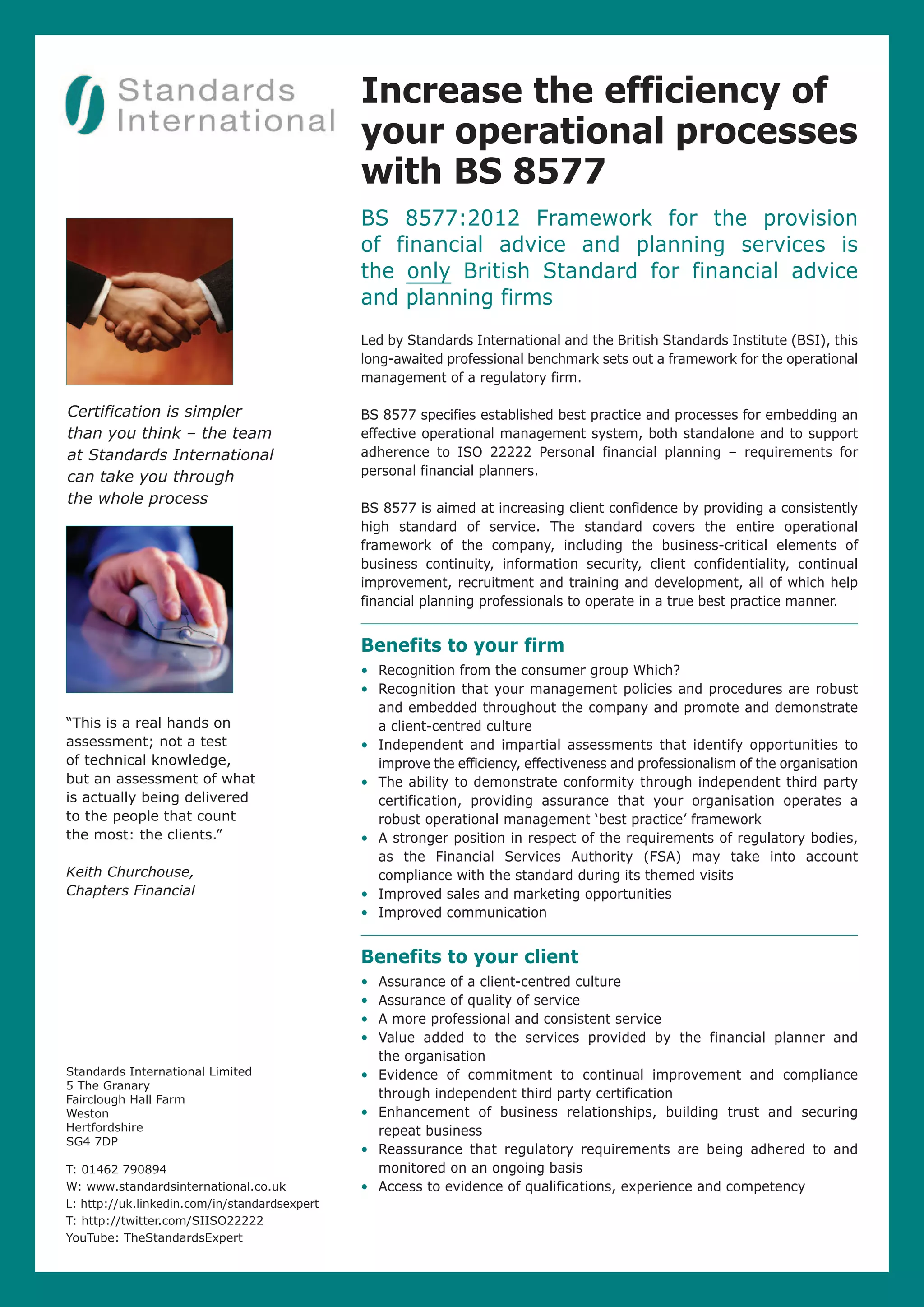 BS 8577 Information Guide 2013 | PDF | Business Administration | Business