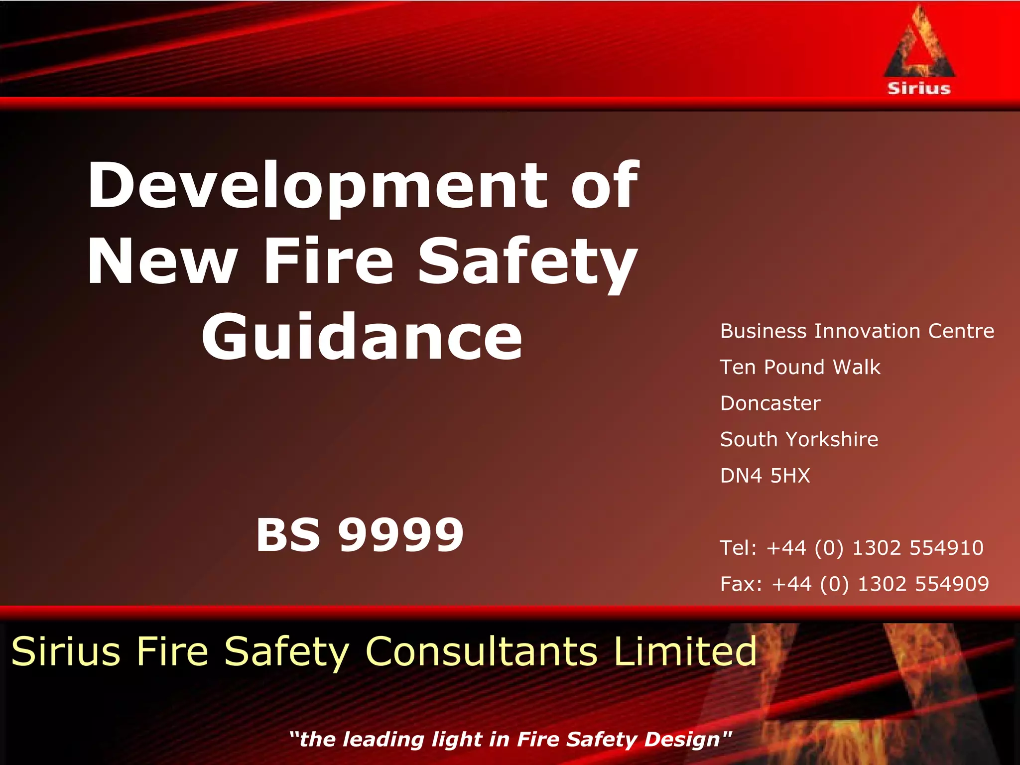 BS 9999 Fire Engineering | PPT