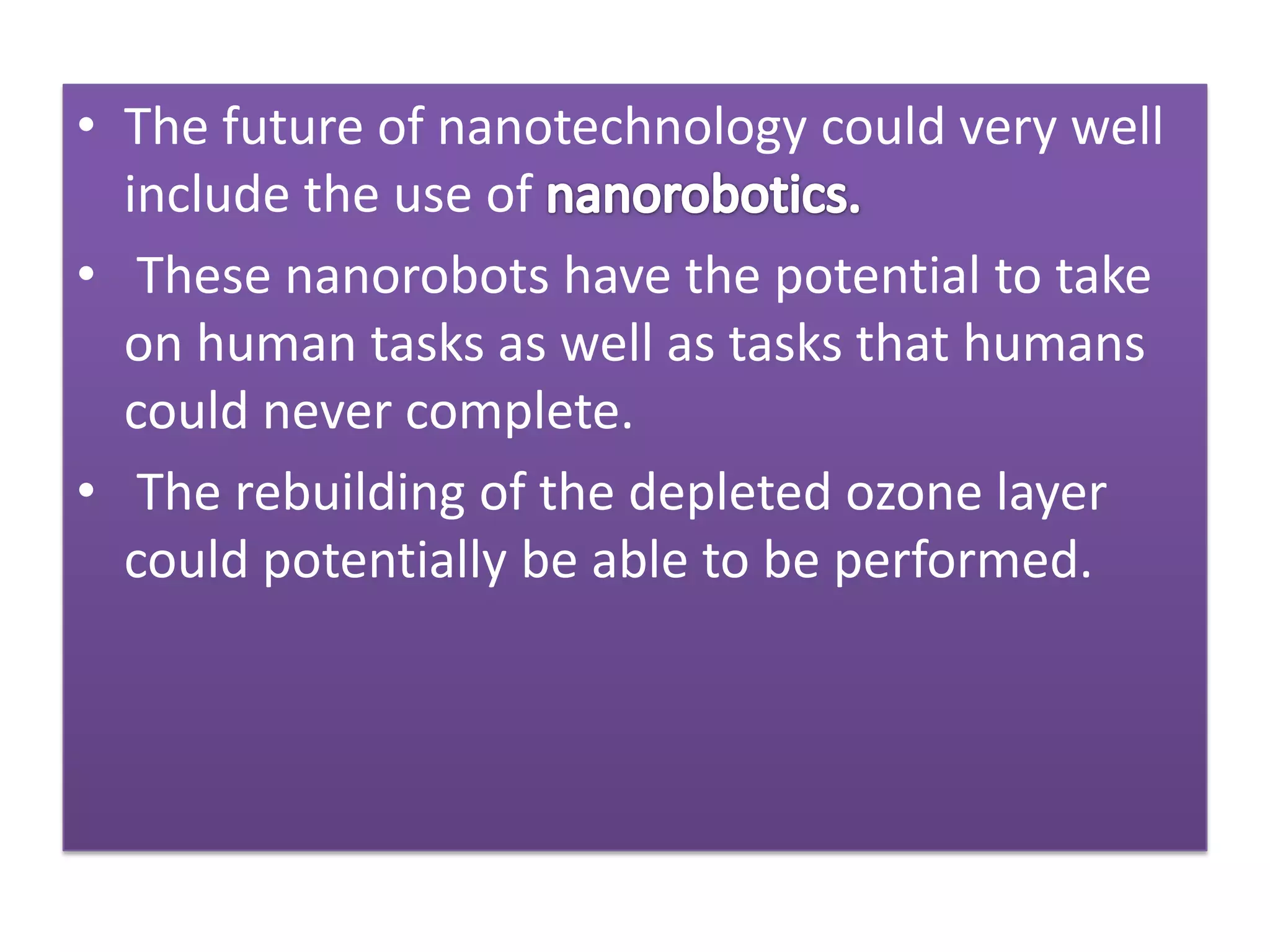 Nanotechnology | PPTX