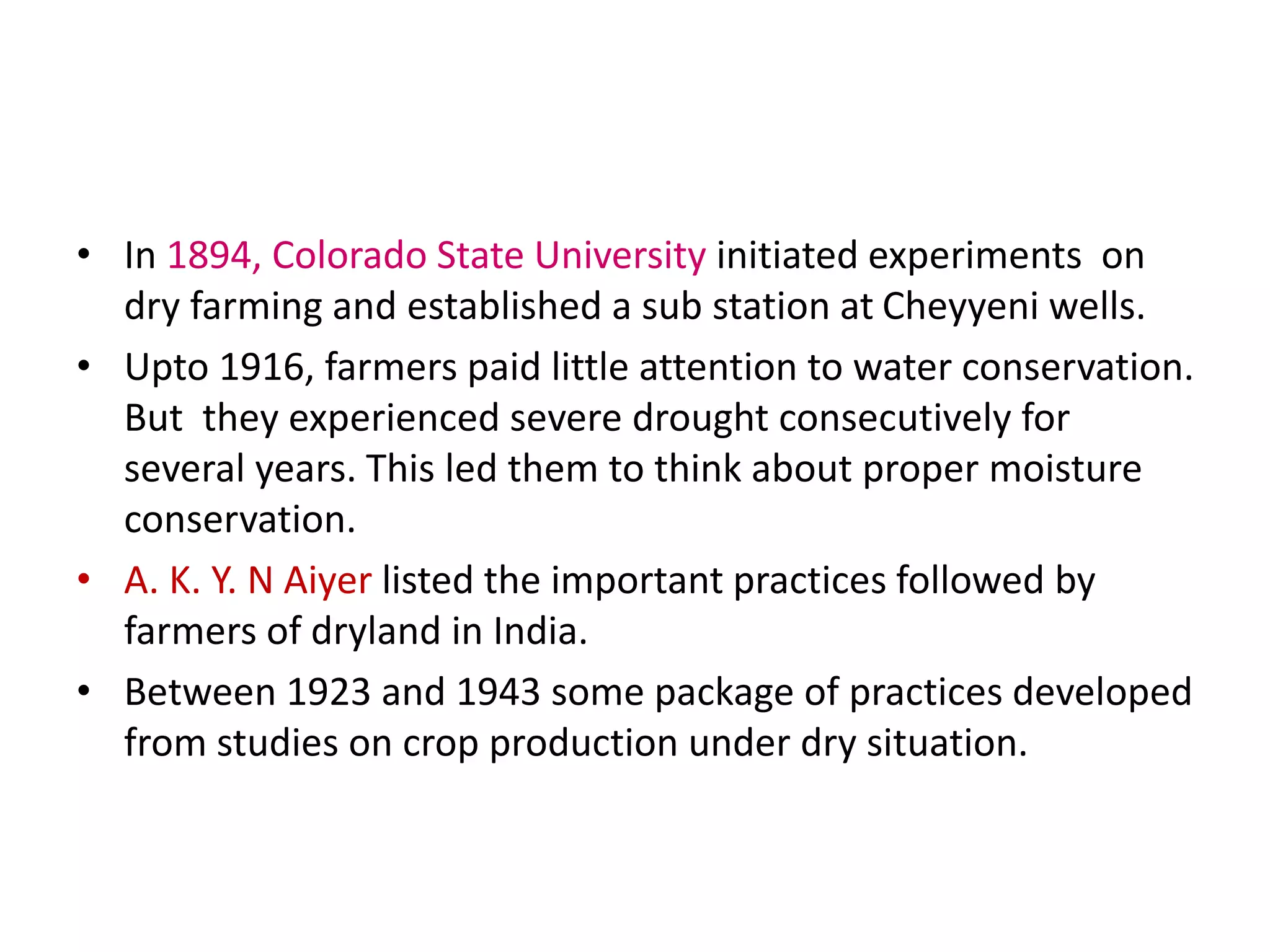 DRYFARMING AND DRYLAND AGRICULTURE | PPTX