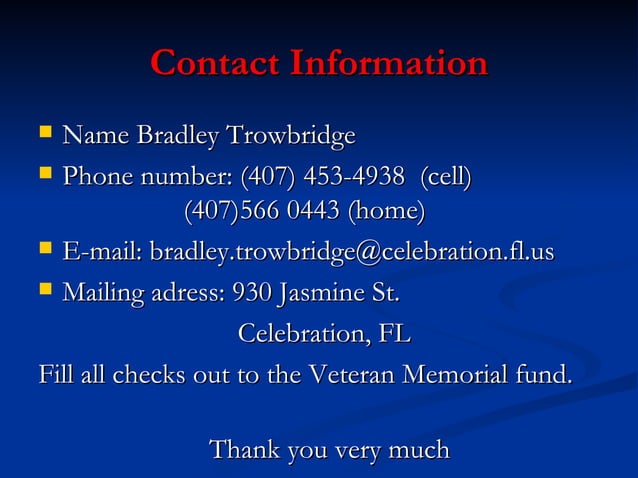 Bsa Brads Presentation To Vfw | PPT