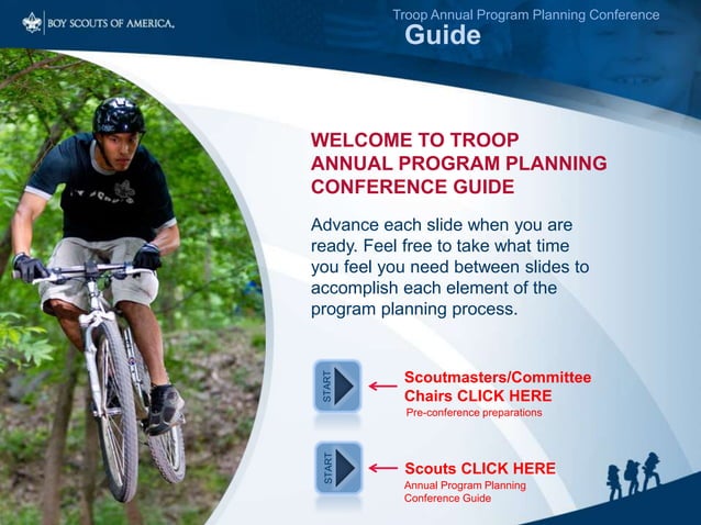 BSA - Troop Annual Program Planning Guide | PPSX | Events