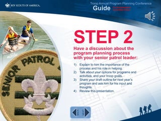BSA - Troop Annual Program Planning Guide | PPSX