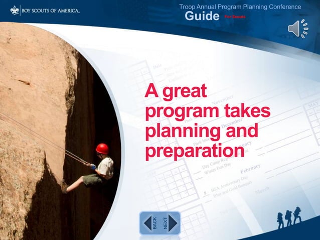 BSA - Troop Annual Program Planning Guide | PPSX | Events