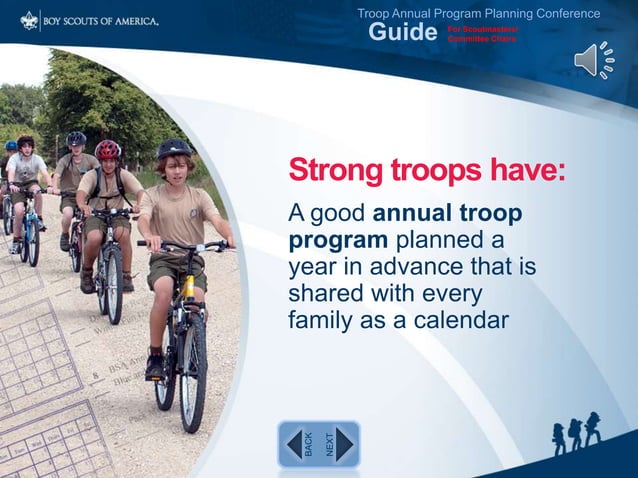 BSA - Troop Annual Program Planning Guide | PPSX | Events
