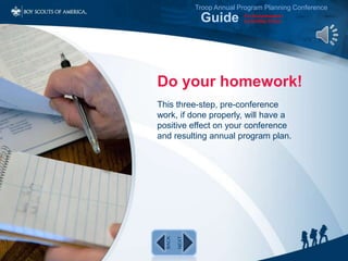 BSA - Troop Annual Program Planning Guide | PPSX