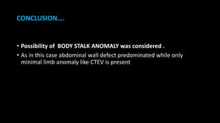 BODY STALK ANOMALY | PDF