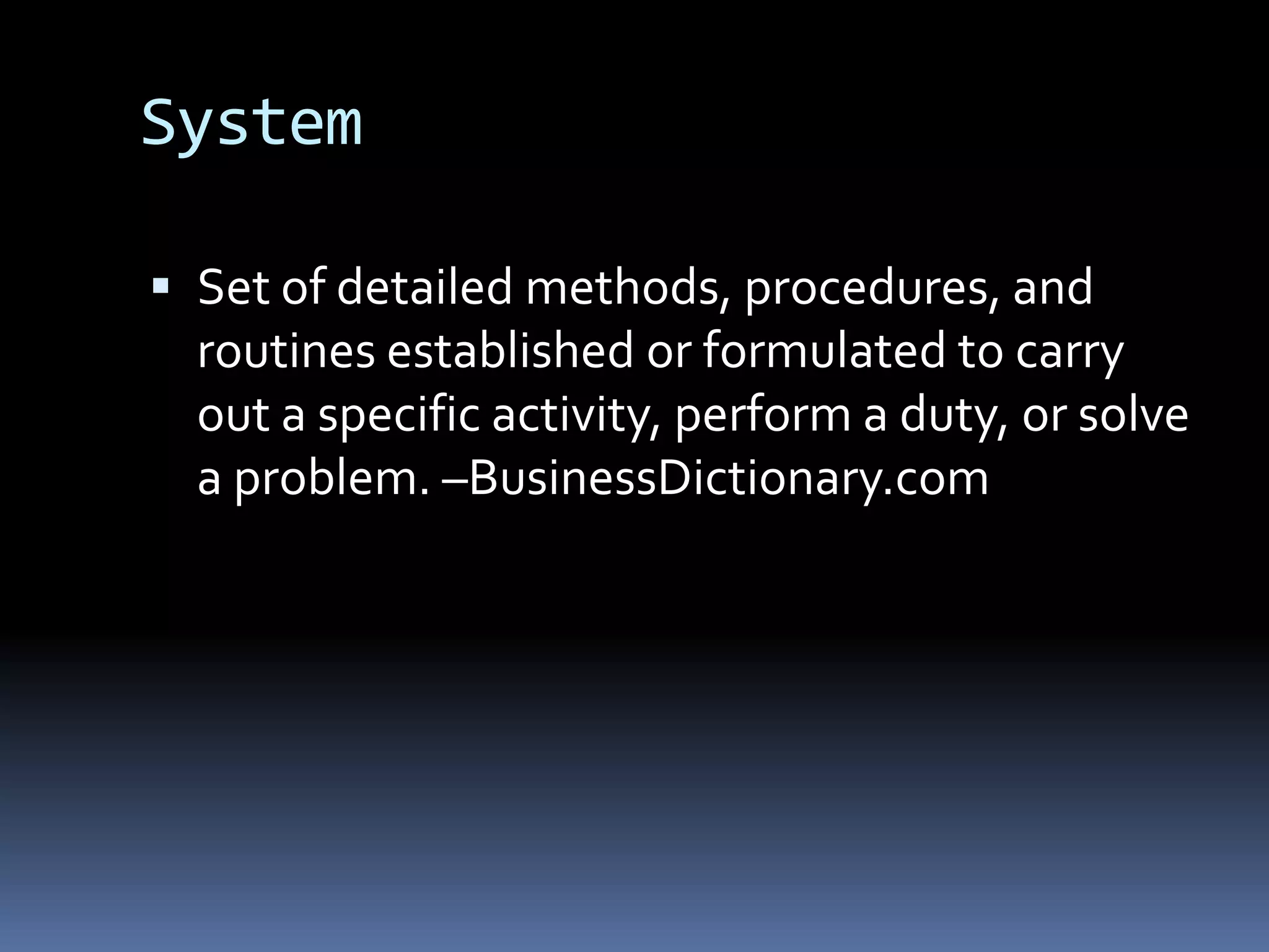 Info System | PPTX | Business Accounting & Finance | Business