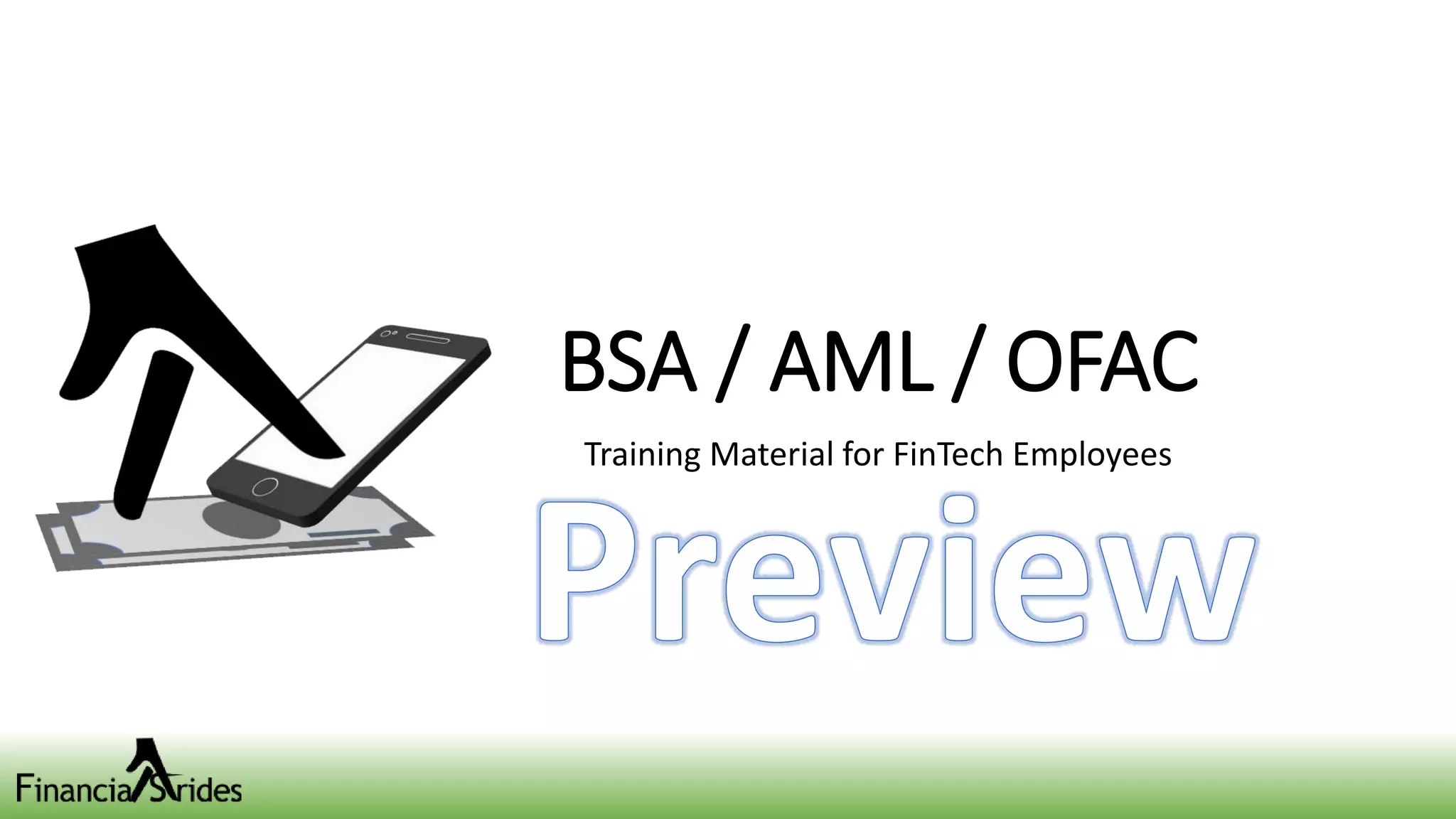 BSA AML OFAC training preview | PPTX