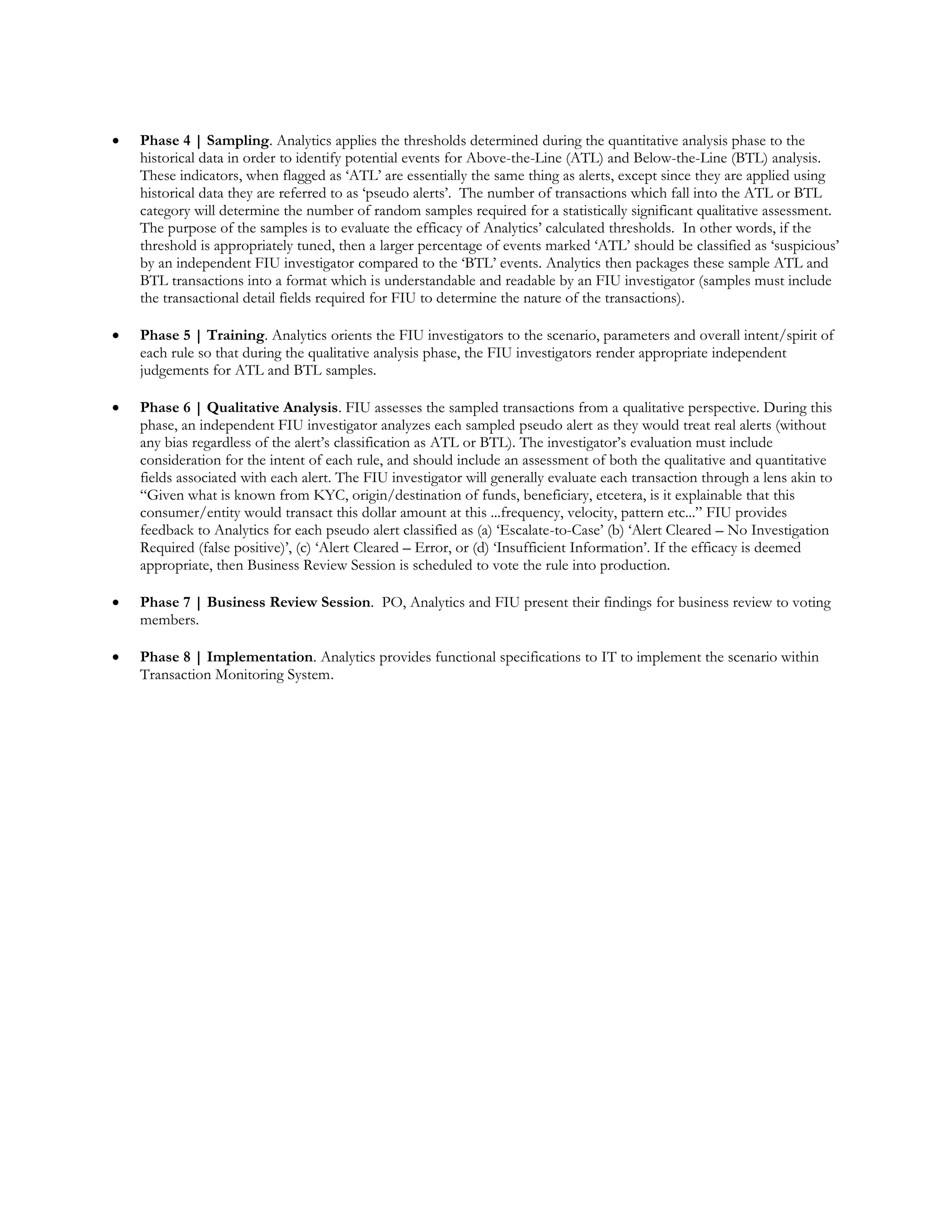 Approach to BSA/AML Rule Thresholds | PDF
