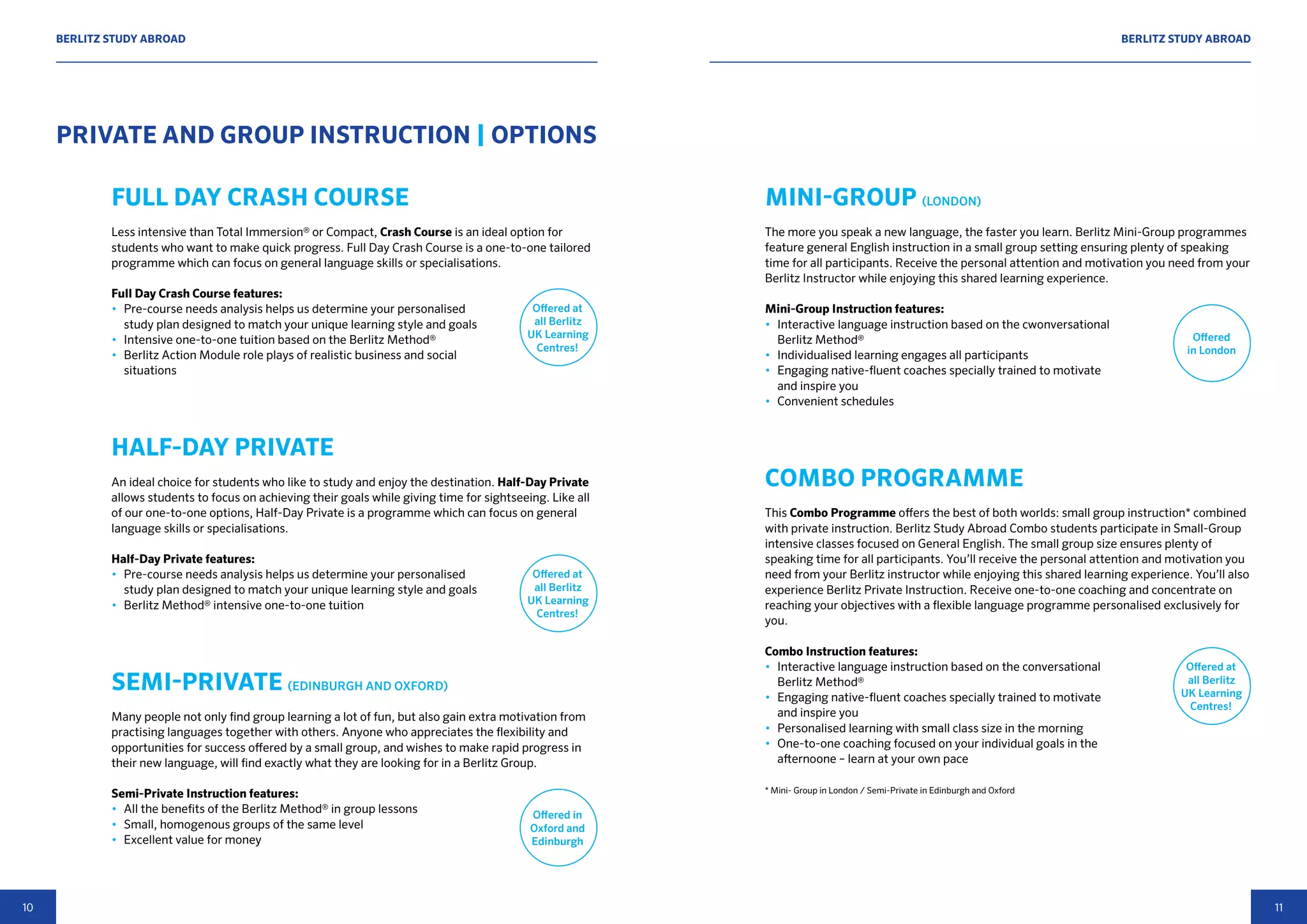 Berlitz Study Abroad brochure 2018 | PDF | Large Business | Business