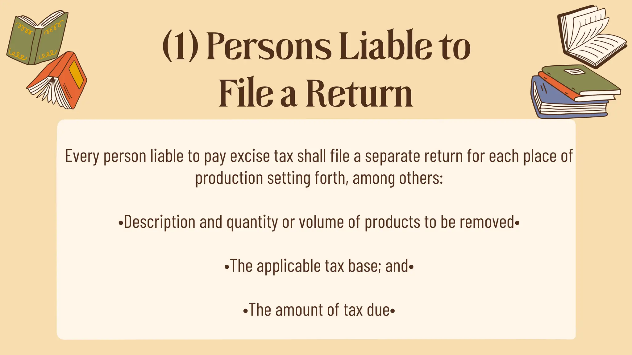chapter 10 - excise tax of transfer and business taxation | PDF