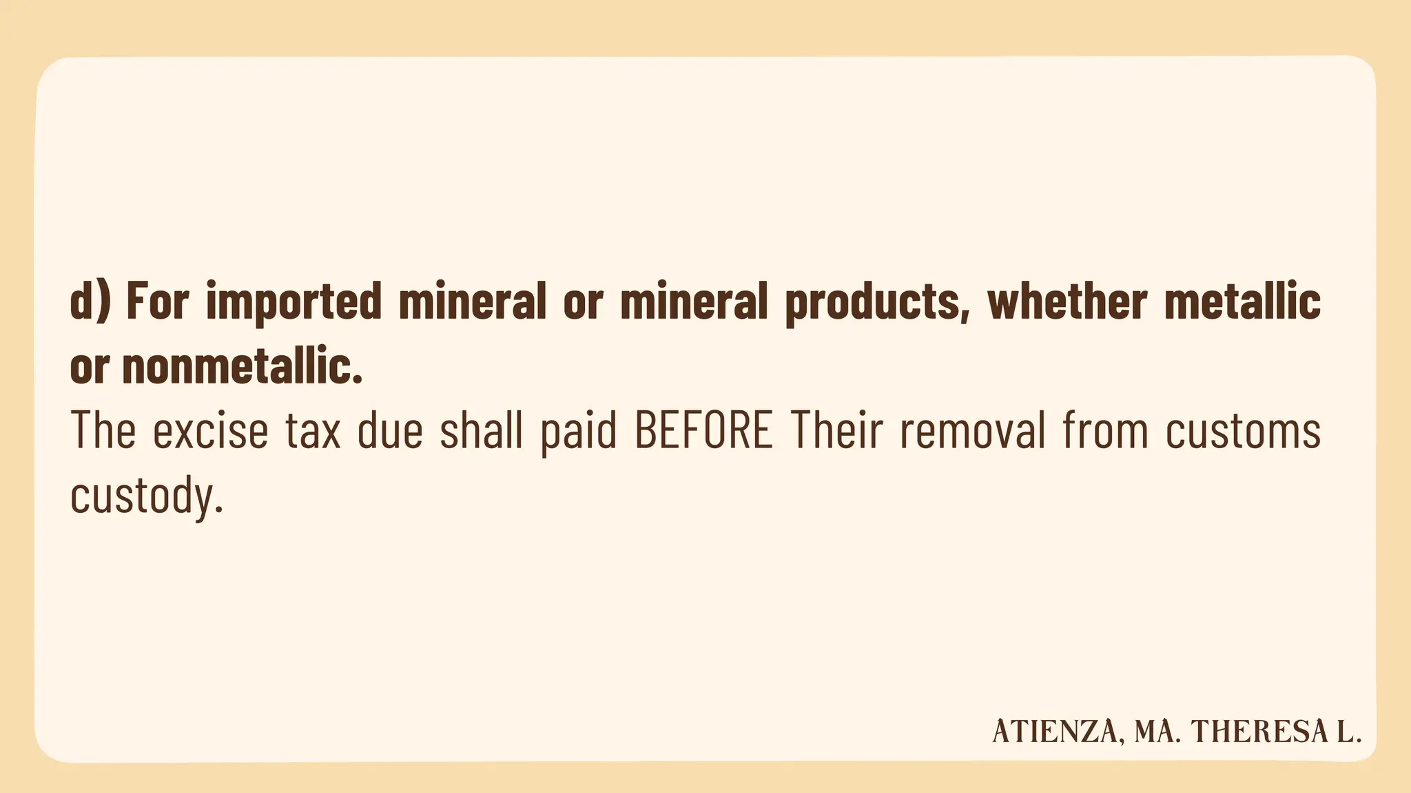 chapter 10 - excise tax of transfer and business taxation | PDF