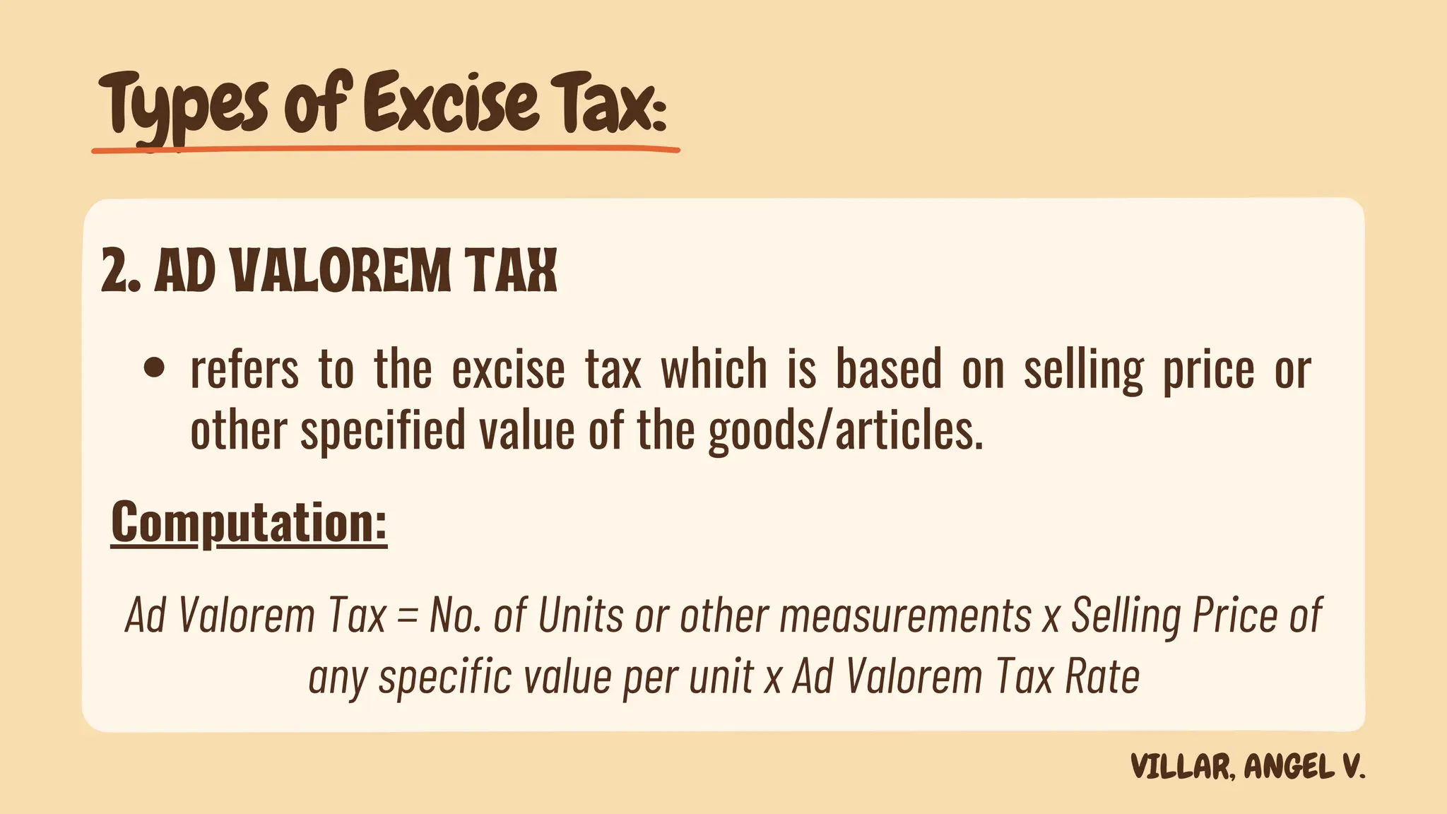 chapter 10 - excise tax of transfer and business taxation | PDF