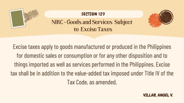 chapter 10 - excise tax of transfer and business taxation | PDF ...