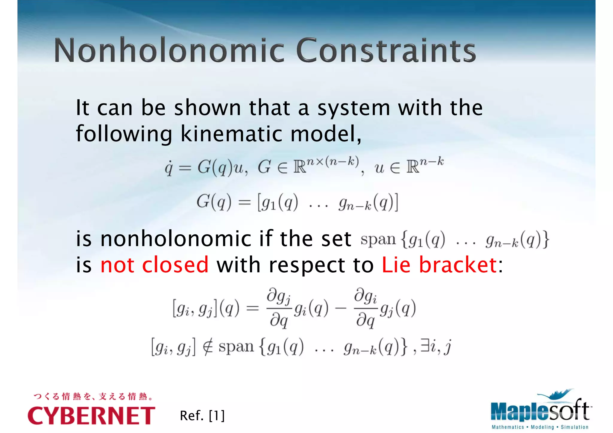 Controller Synthesis for Nonholonomic Robots | PDF