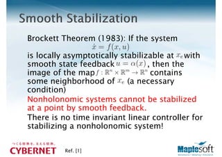Controller Synthesis for Nonholonomic Robots | PPT