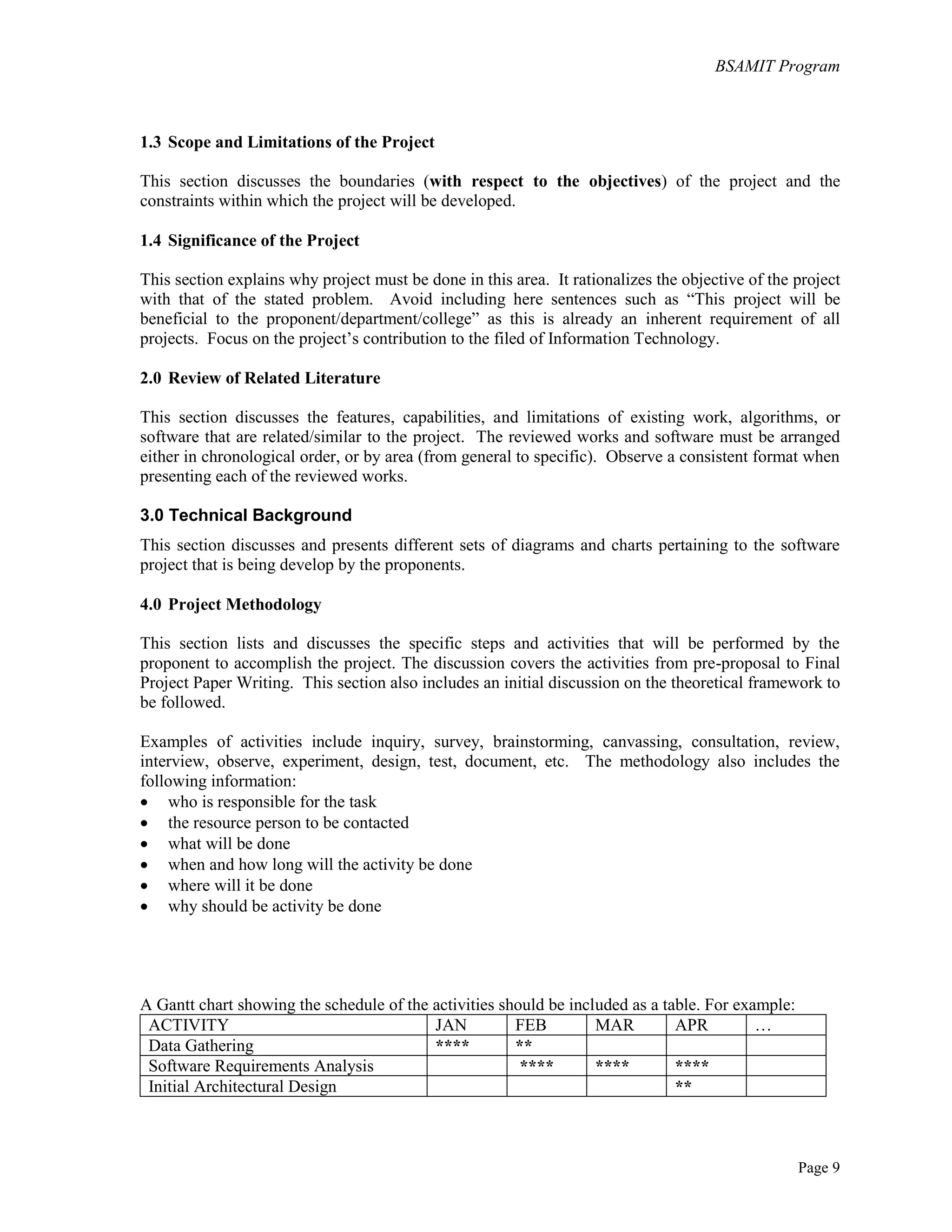 Project Proposal Guidelines | PDF