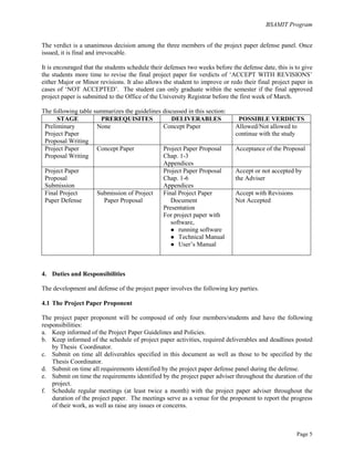 Project Proposal Guidelines | PDF