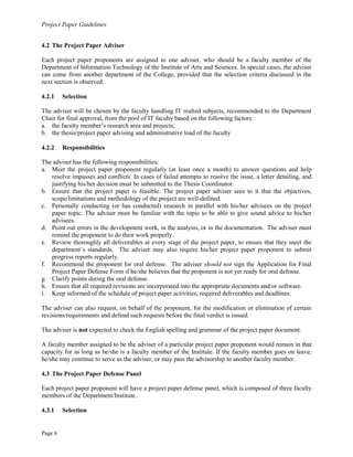 Project Proposal Guidelines | PDF