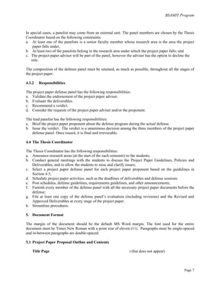 Project Proposal Guidelines | PDF