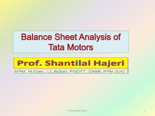 Balance Sheet Analysis of Tata Motors.pptx