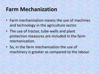 Scope of Farm Mechanization | PPTX