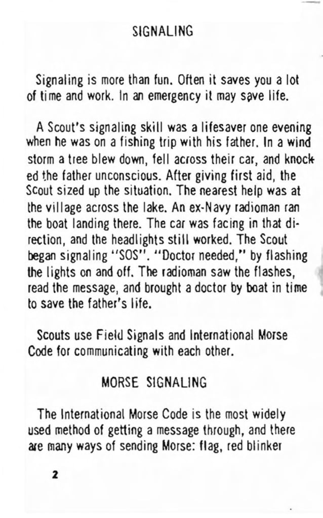 Introduction to the International Morse Code (Boy Scouts of America) | PDF