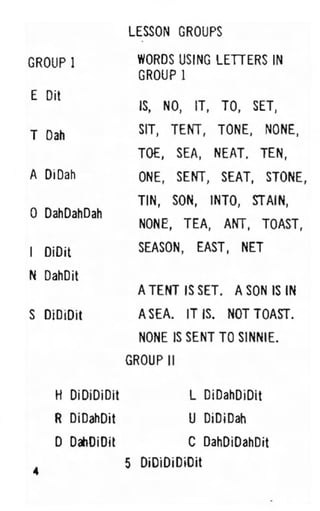 Introduction to the International Morse Code (Boy Scouts of America) | PDF