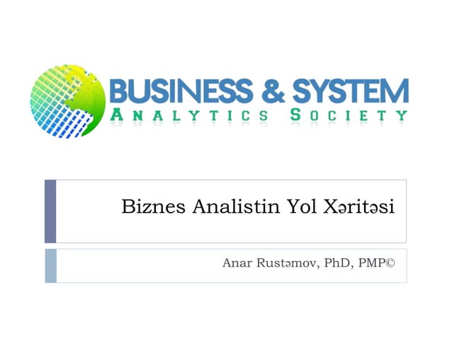 Biznes Analistin Yol Xəritəsi | PPT