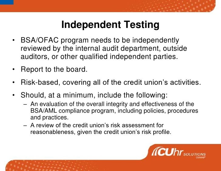 BSA Summary And Ofac Risk Assessment Considerations Of Nov 2009 Pub A…