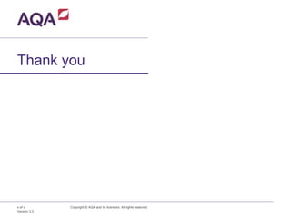 AQA Presentation by Lydia Rushton | PPT