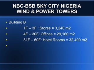 BSB SKY CITY NIGERIA DEVELOPMENT CLUB | PPT