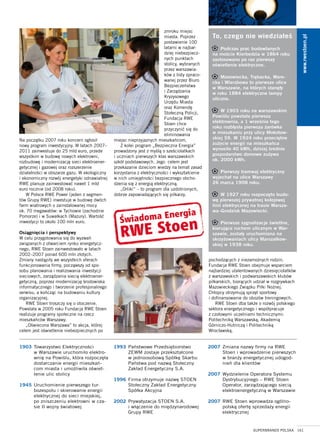 Case study marki RWE Stoen z Albumu Superbrands Polska 2008 | PDF