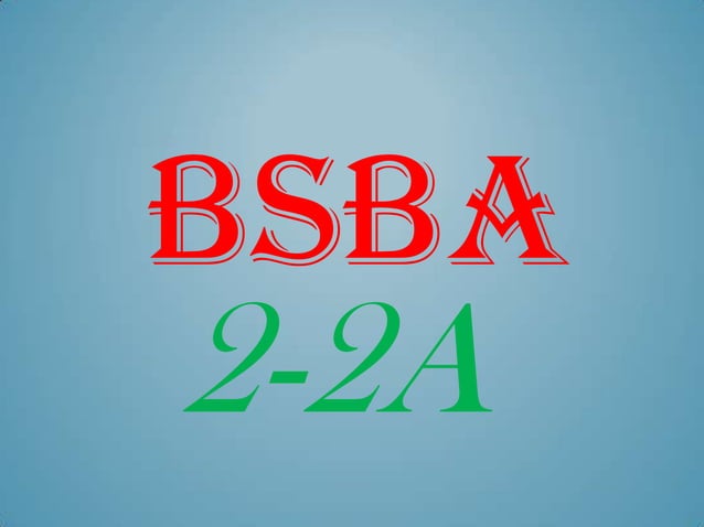 Bsba | PPTX