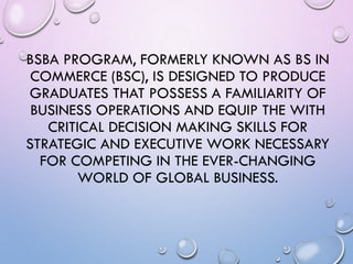 Bsba | PPTX