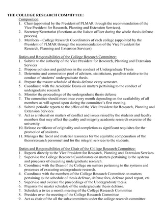 Bsba undergraduate thesis program flow | PPTX