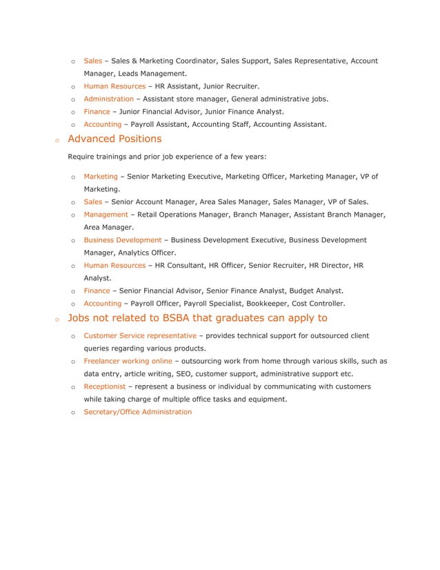 Bsba orientation | DOCX