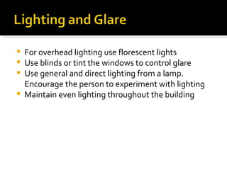 Workplace Needs Visual Impairment | PPT