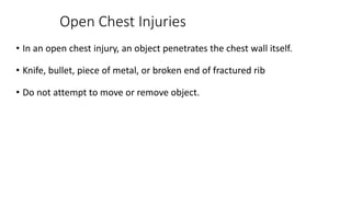 Bsc.NChest Injury_123210 for nurses in emergency | PPTX