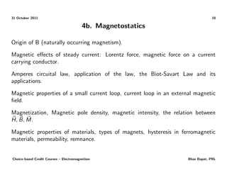 B sc ama-emtheory | PDF | Physics | Science