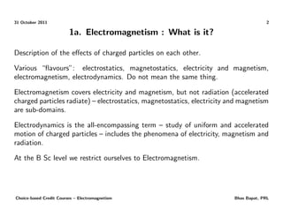 B sc ama-emtheory | PDF | Physics | Science