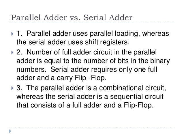 What Is Serial Adder And Parallel Adder - gopblogs